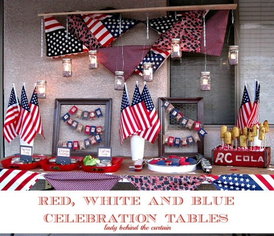 Red, White and Blue Celebration Tables