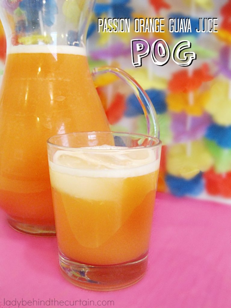 Island Passion Orange Guava Juice, tropical drink for easter,