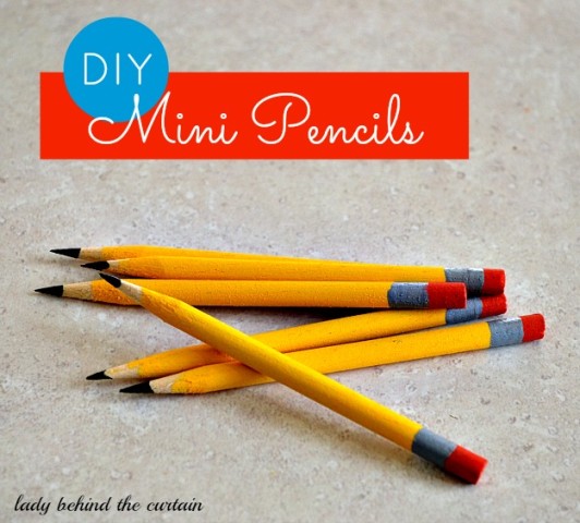 DIY Mini Pencils