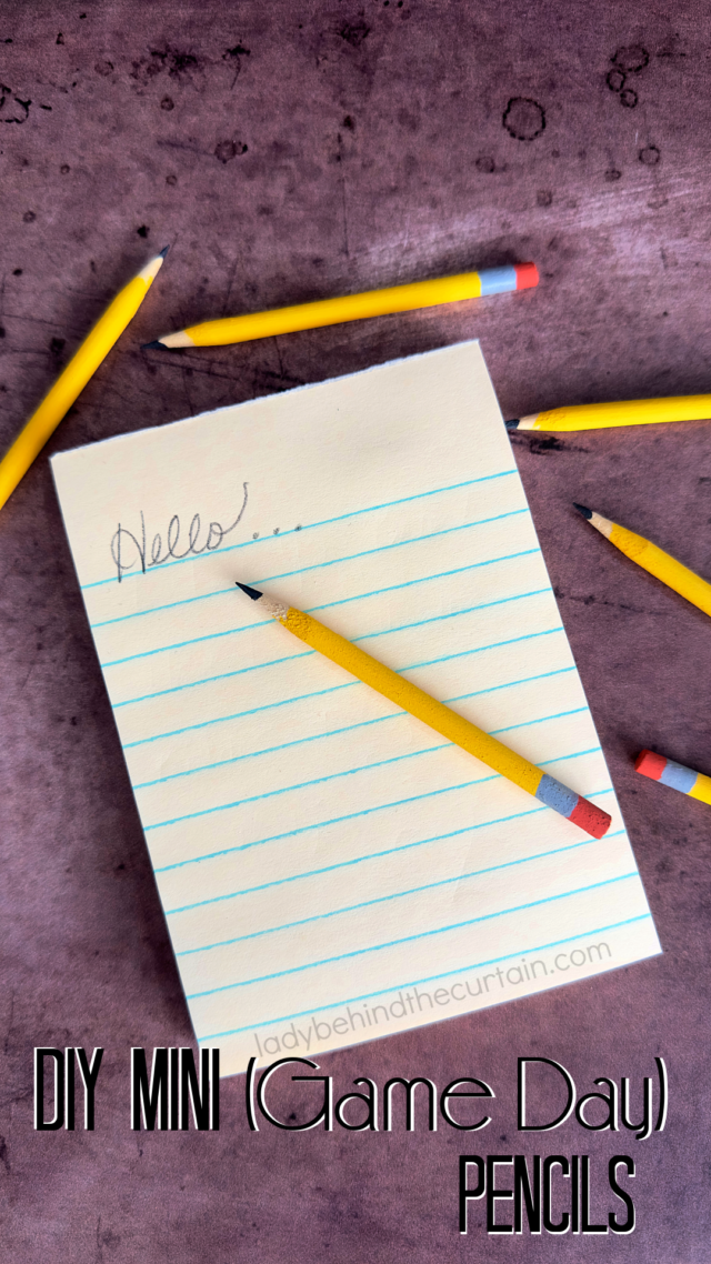 DIY (Game Night) Mini Pencils