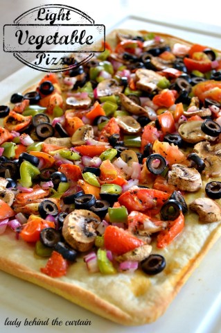Light Vegetable Pizza
