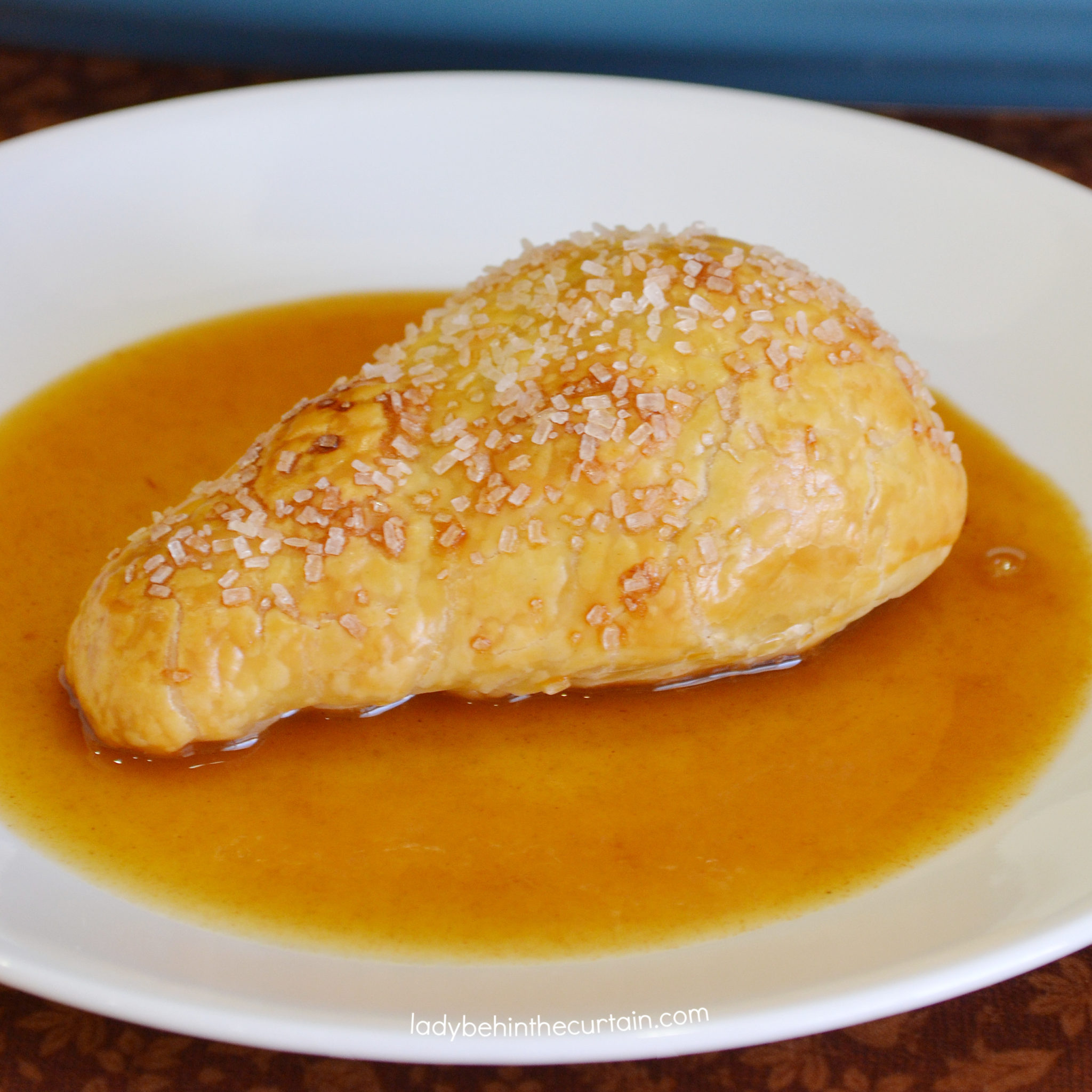 Stuffed Pear Dumplings with a Maple Orange Sauce
