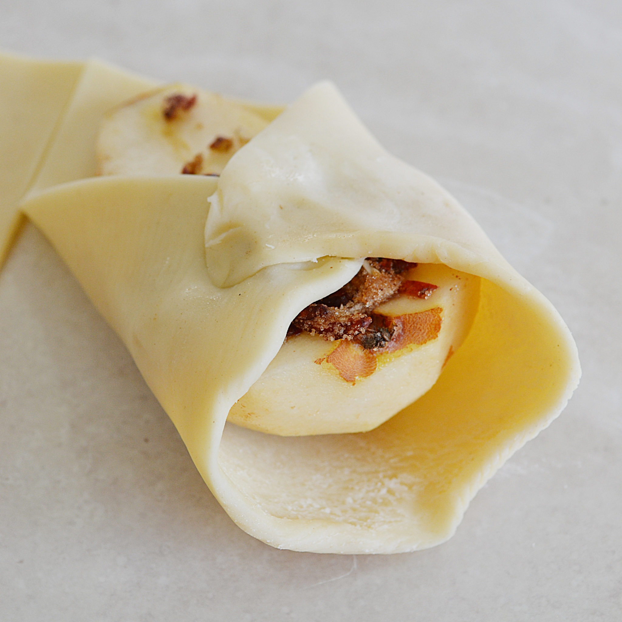 Stuffed Pear Dumplings with a Maple Orange Sauce