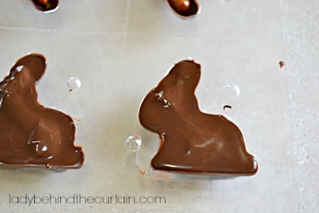 Homemade Chocolate Easter Bunnies