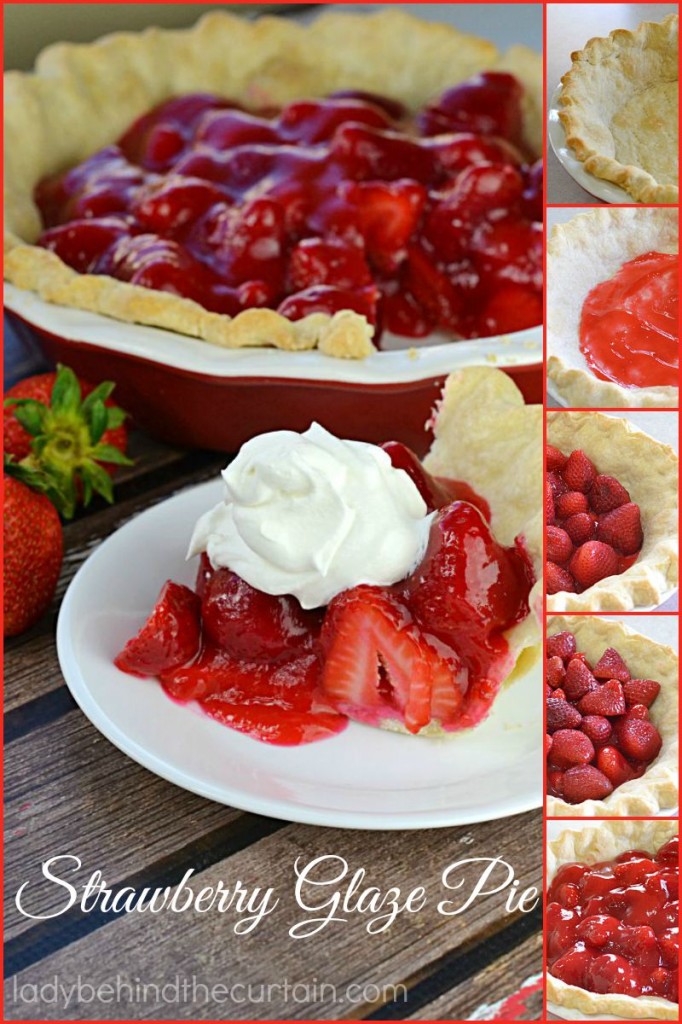 Homemade Fresh Strawberry Glaze Pie