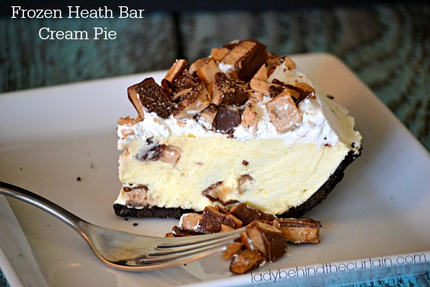 Frozen Heath Bar Cream Pie