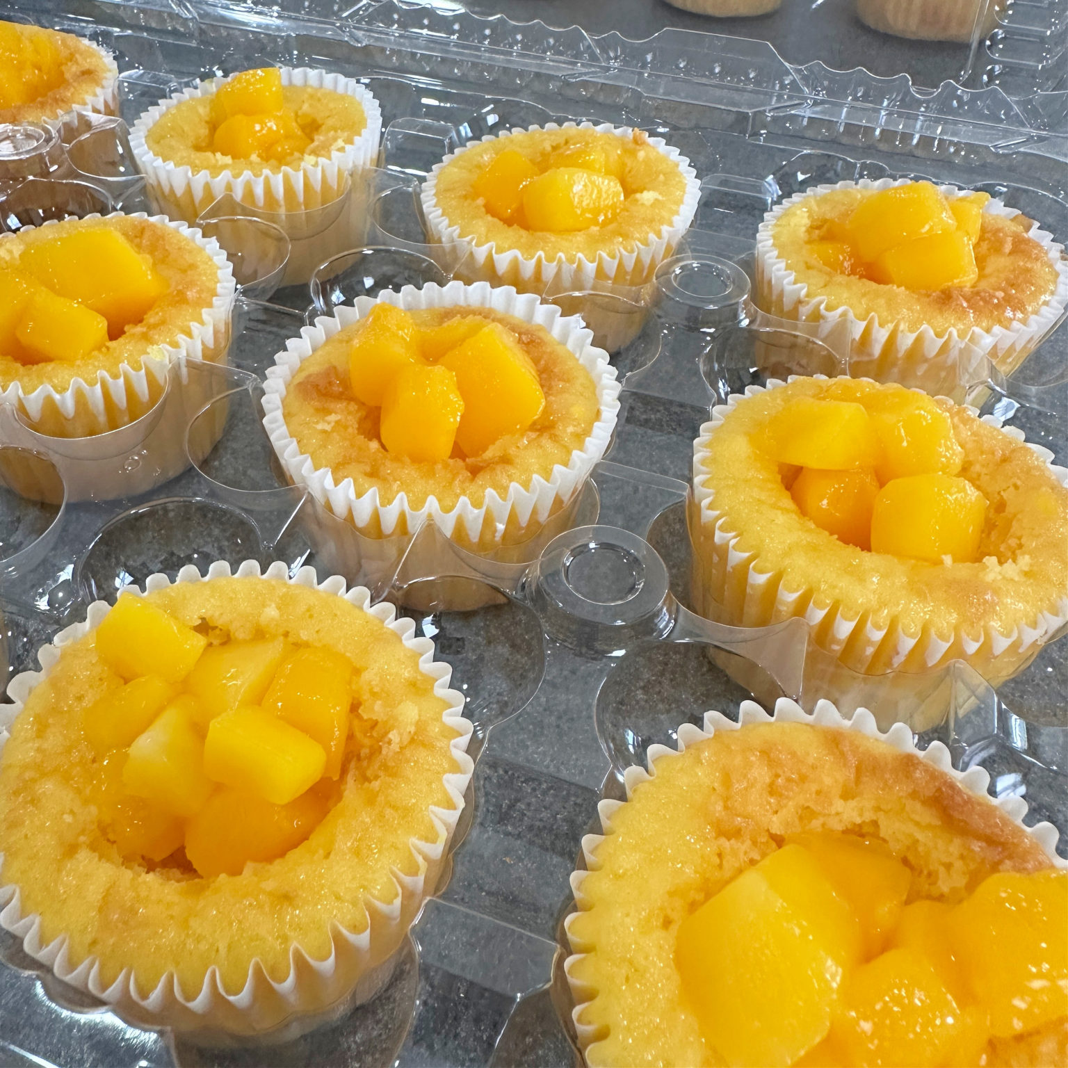 Tropical Mango Filled Cupcakes