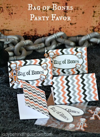 Bag of Bones Halloween Party Favor