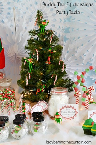 Buddy the Elf Christmas Party Table