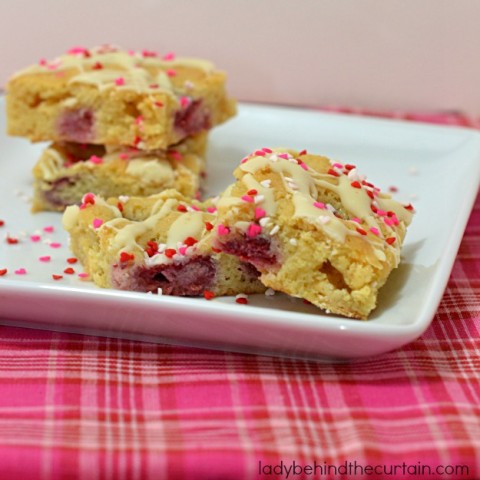 White Chocolate Raspberry Bars