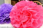 Giant Tissue Paper Flowers