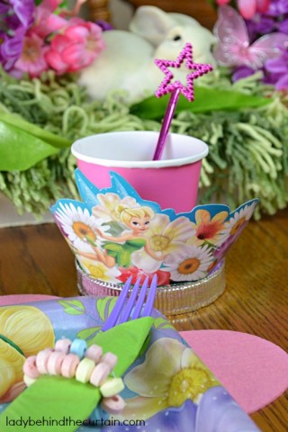 Tinker Bell Woodland Party Guest Table