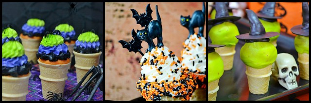 Mini Candy Corn Pinata Cake Pop Cones