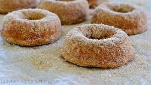 Overnight Baked Apple Spice Donuts
