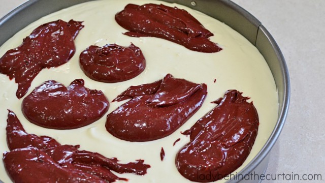 Red Velvet Swirl Cheesecake