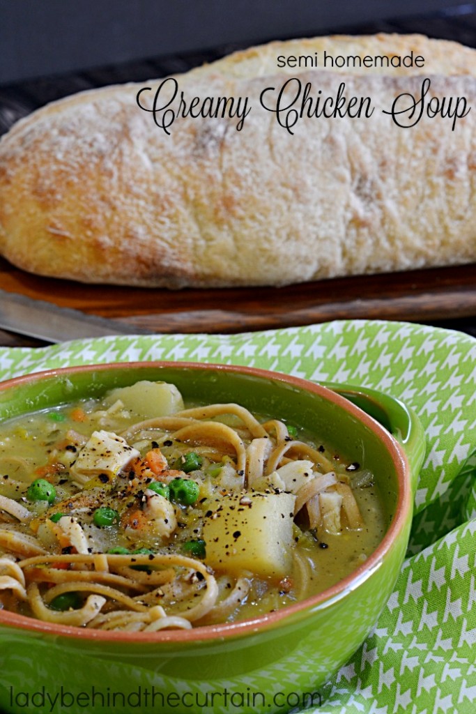 Semi Homemade Creamy Chicken Soup