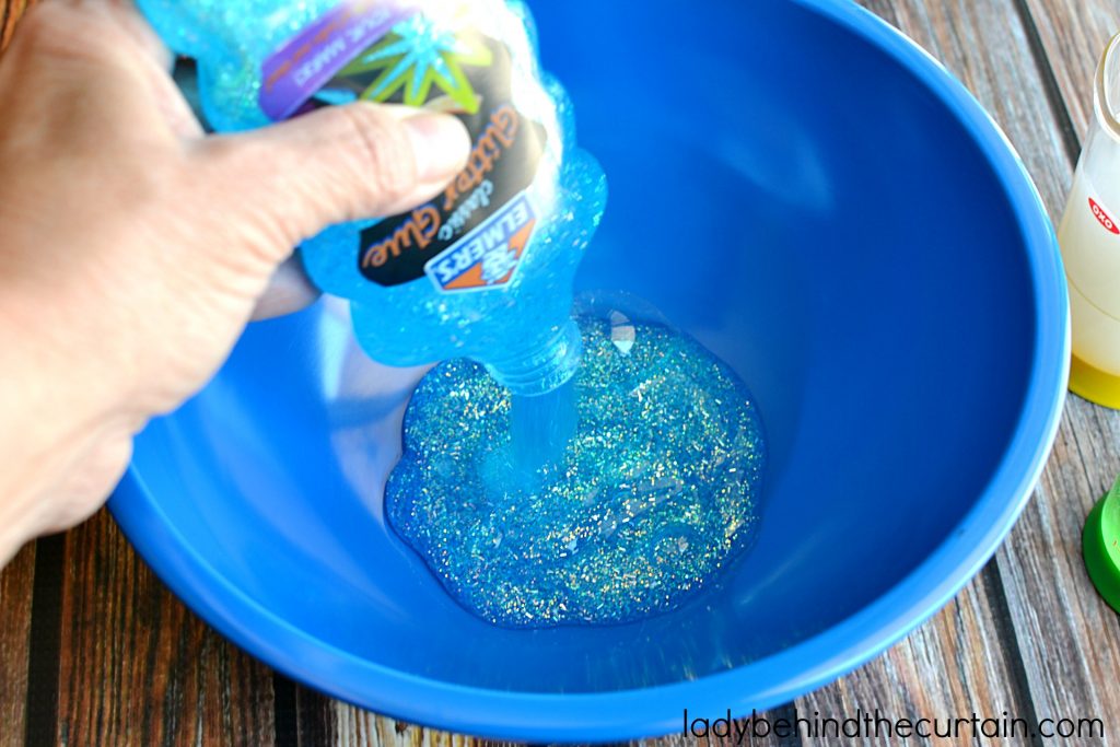 How To Make Finding Dory Glitter Slime