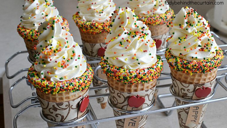 Apple Pie Cheesecake Filled Cones