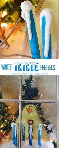 Winter Icicle Pretzels