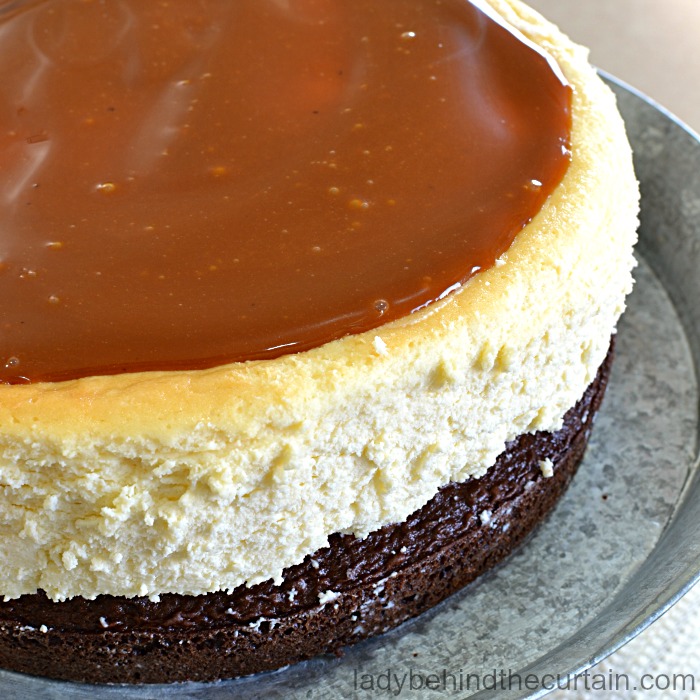 Devil's Food Cake with a Cheesecake Center