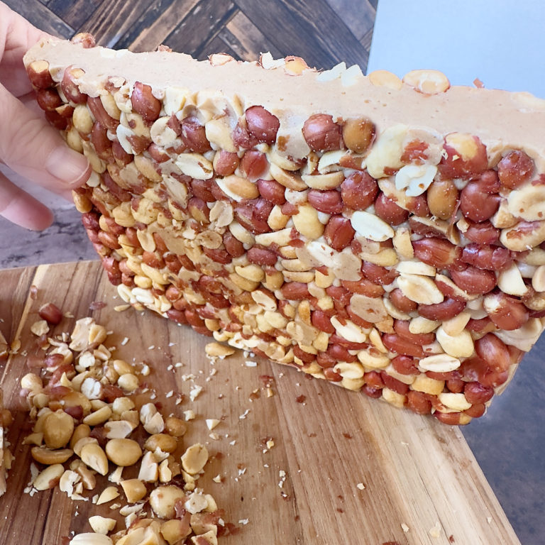 Homemade PayDay Fudge Bars