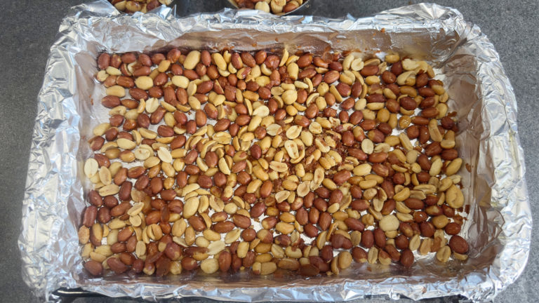 Homemade PayDay Fudge Bars