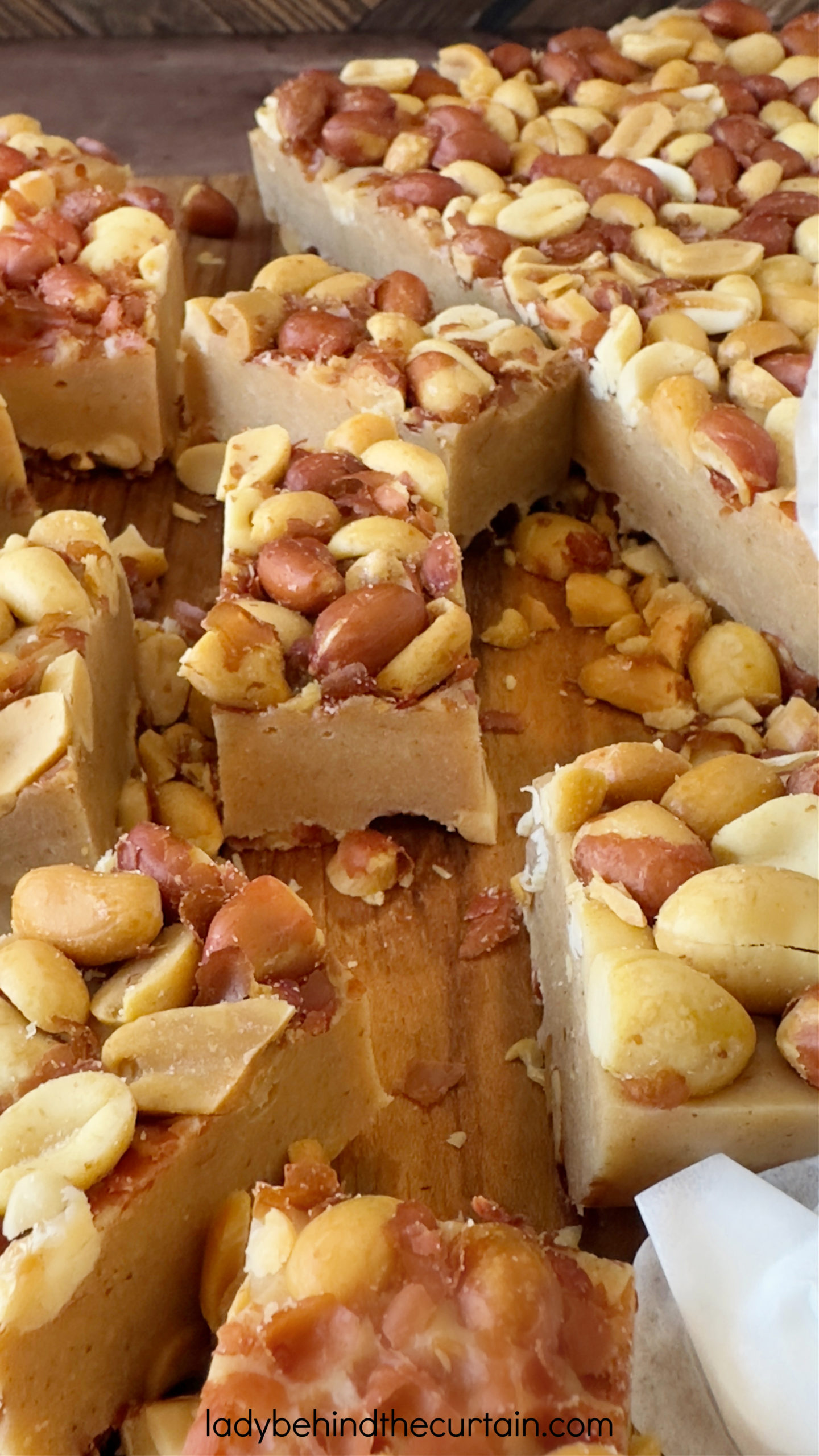 Homemade PayDay Fudge Bars