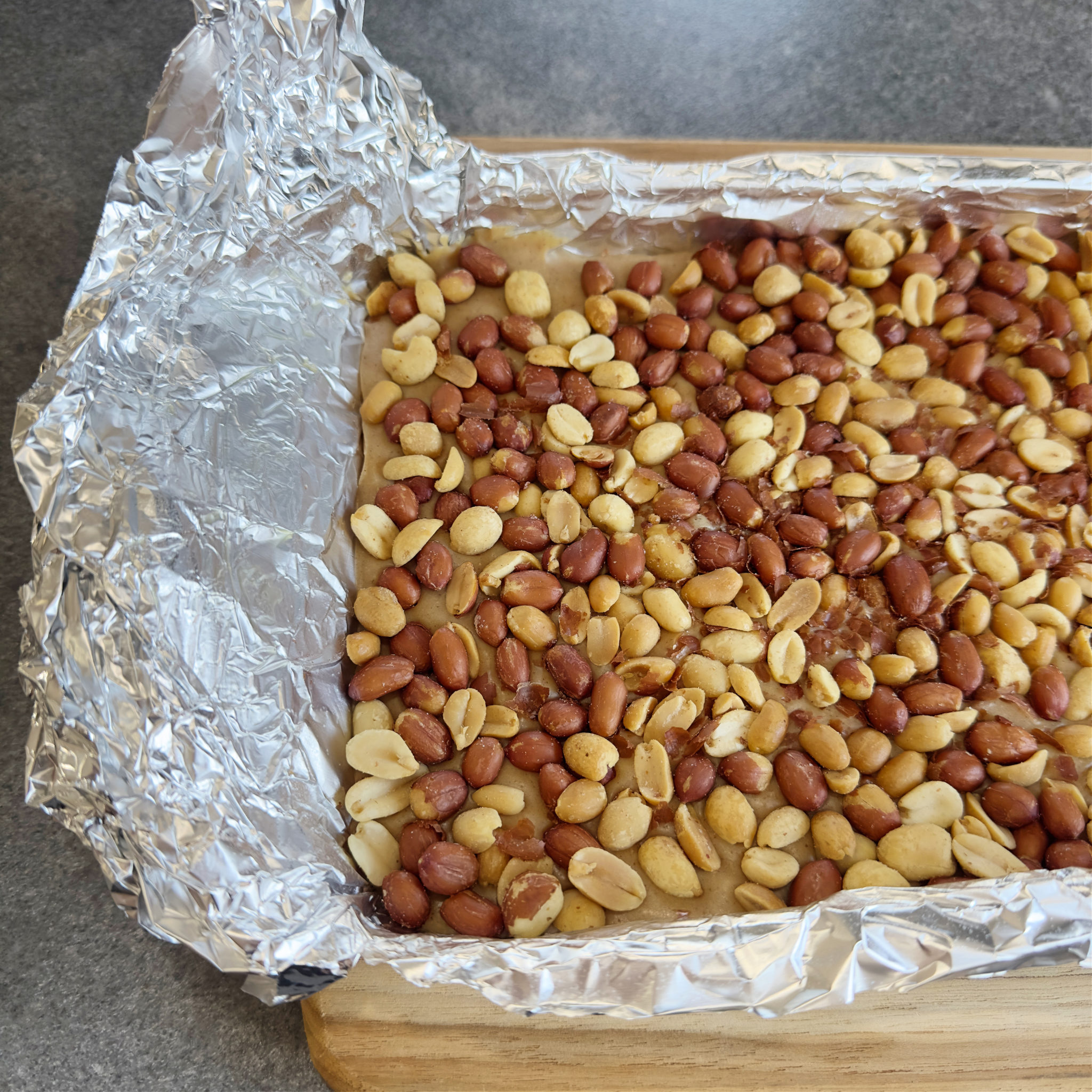 Homemade PayDay Fudge Bars