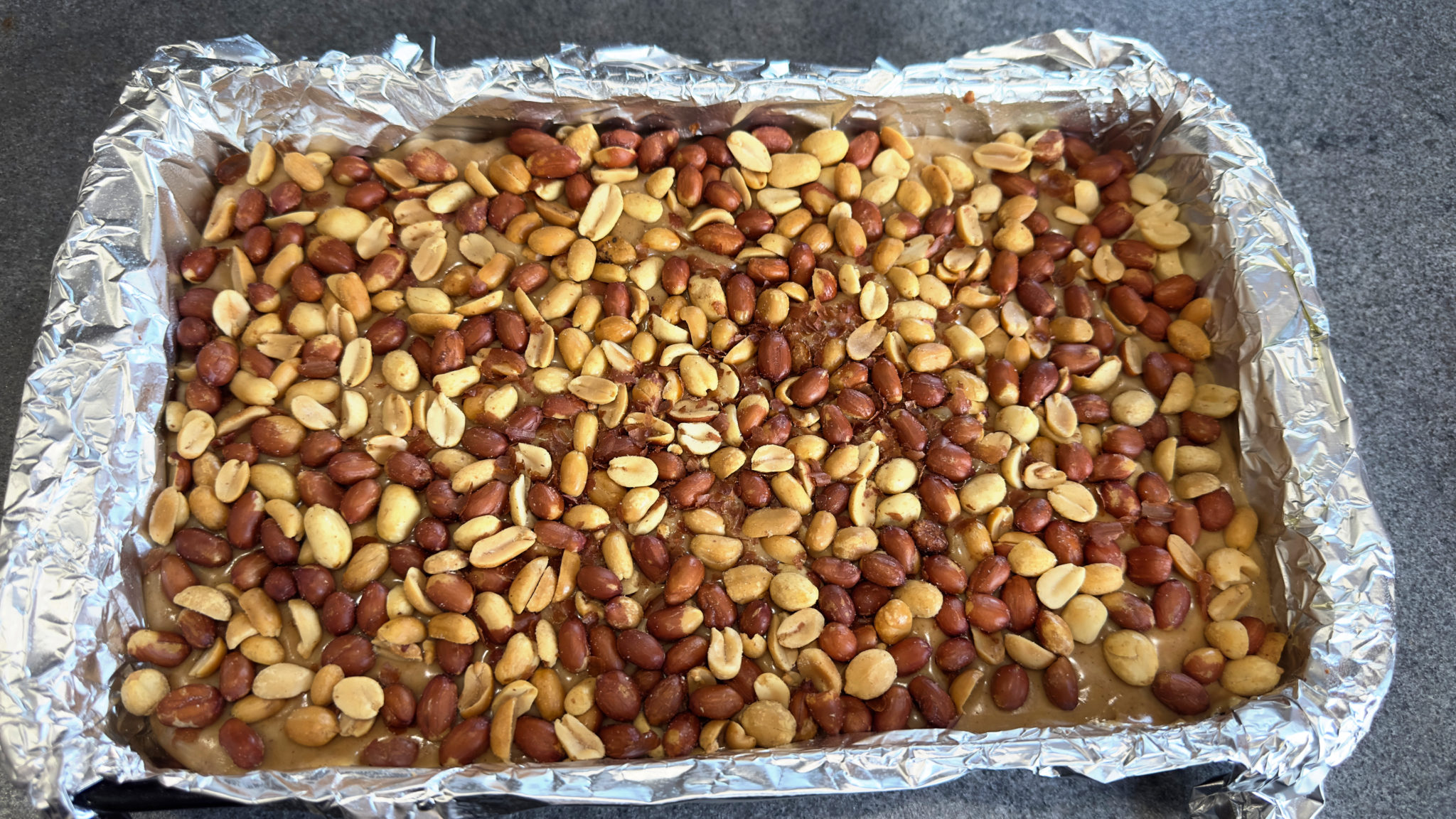 Homemade PayDay Fudge Bars