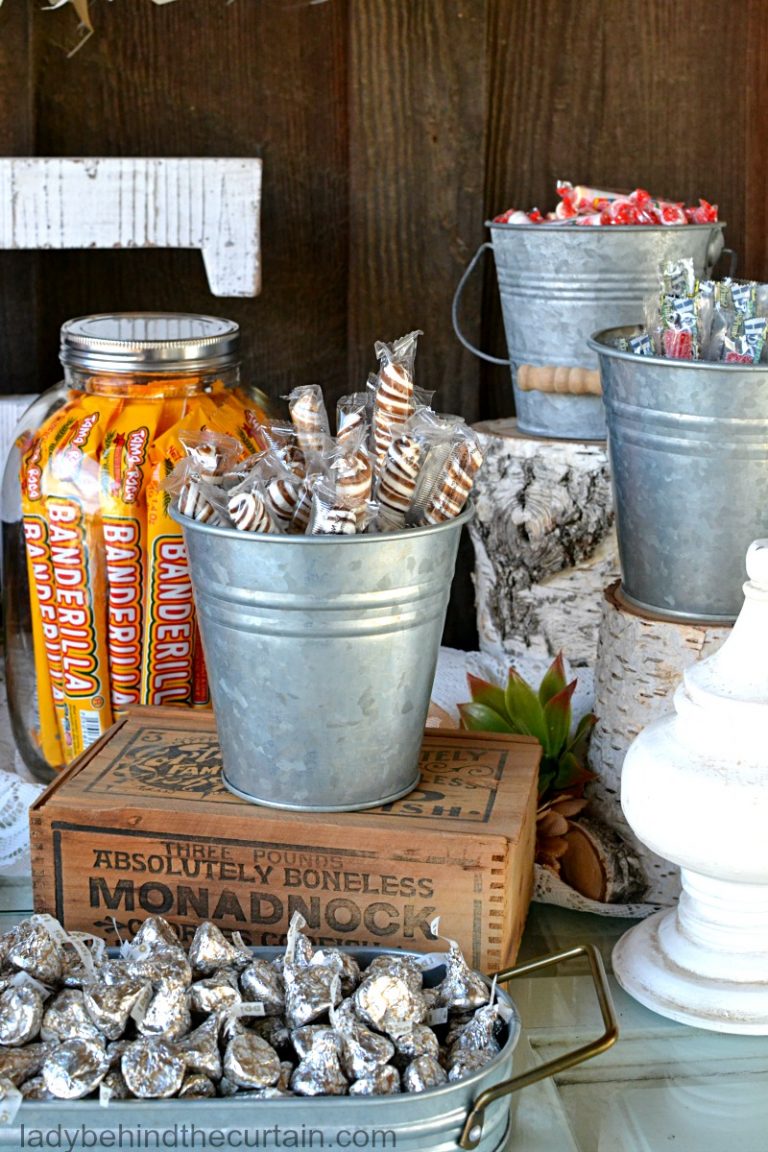 Rustic Wedding Candy Buffet