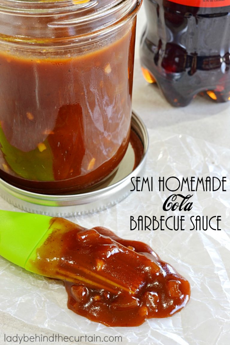 semi homemade cola barbecue sauce, backyard barbecue, easy recipe