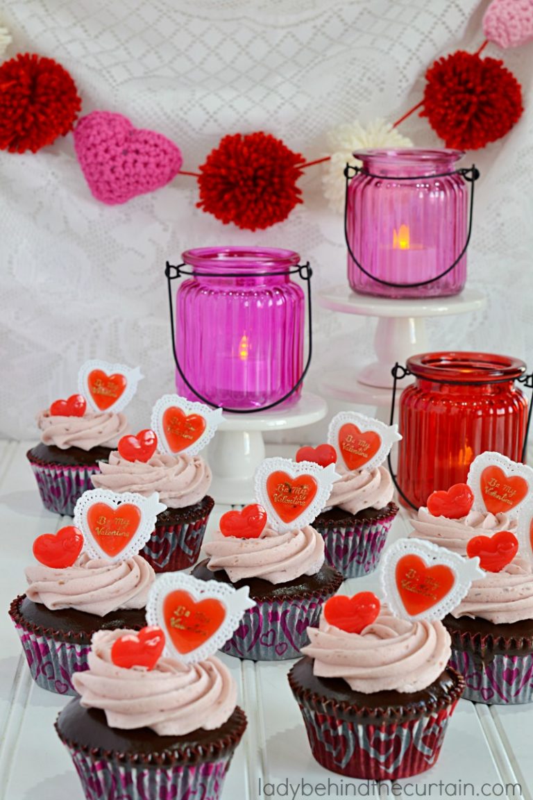 The Ultimate Raspberry Mousse Filled Chocolate Cupcakes