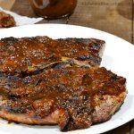 Grilled Sticky Pork Chops, easy weeknight dinner, easy entertaining recipe