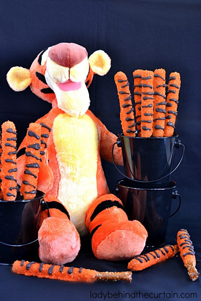 Tigger Tail Decorated Pretzels