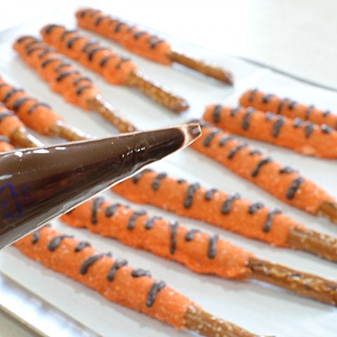 Tigger Tail Decorated Pretzels