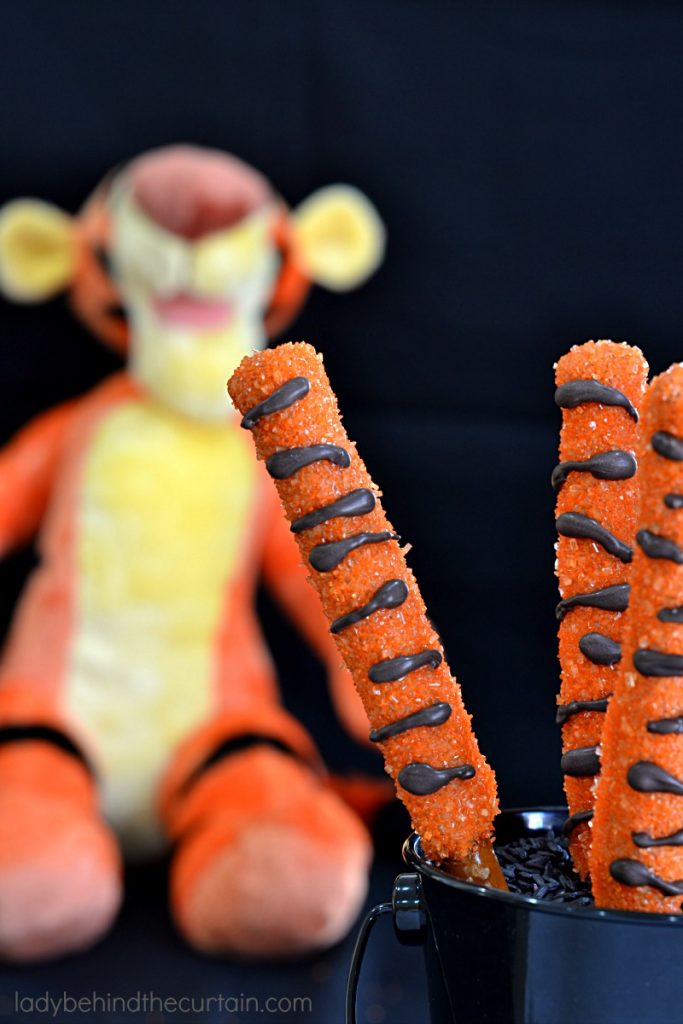 Tigger Tail Decorated Pretzels