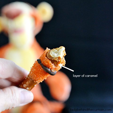 Tigger Tail Decorated Pretzels