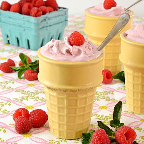 Creamy Homemade Raspberry Gelato