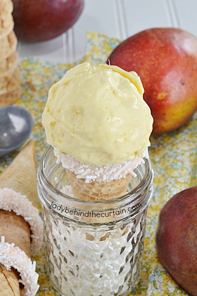 Creamy Homemade Mango Gelato