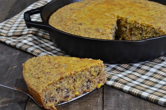 Thanksgiving Skillet Pecan Cornbread