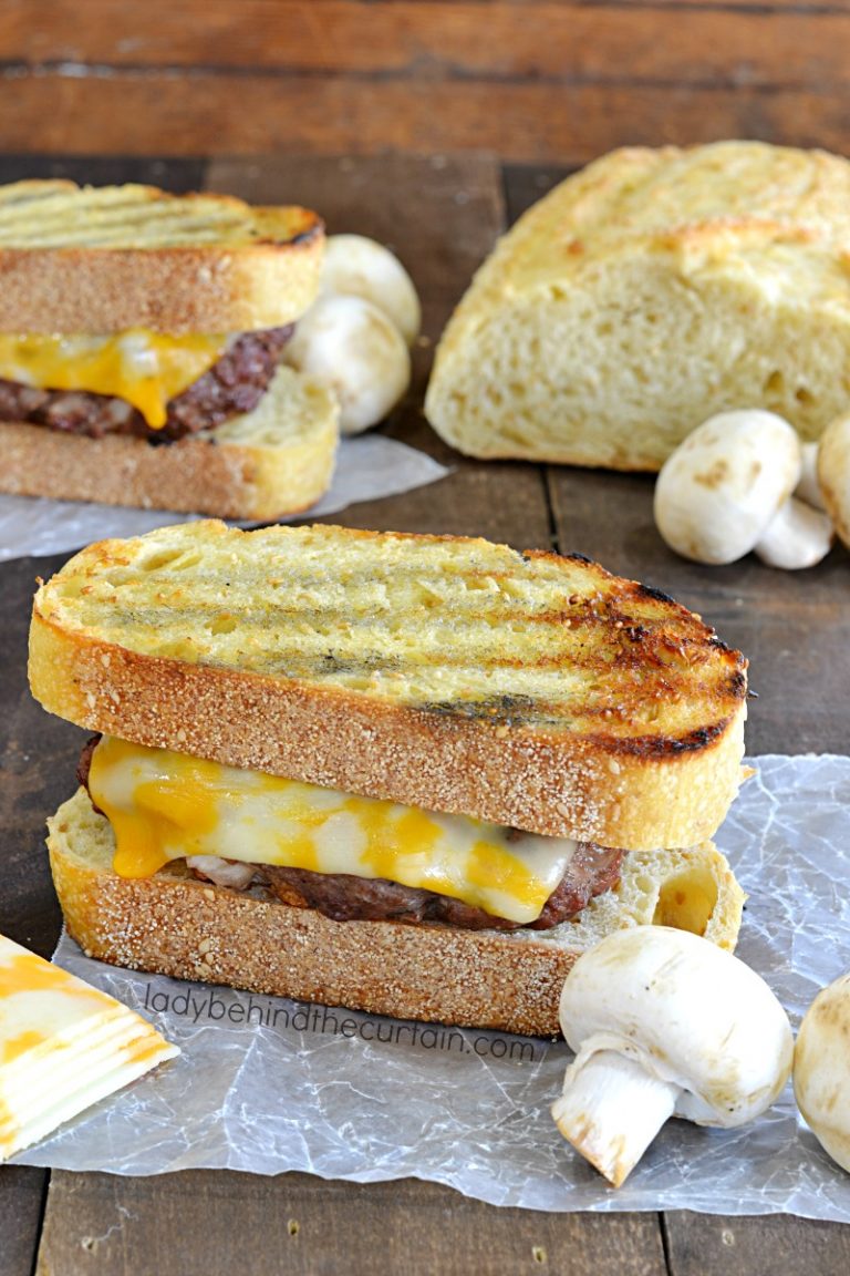 Grilled Cheddar Burgers
