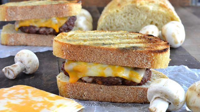 Grilled Cheddar Burgers