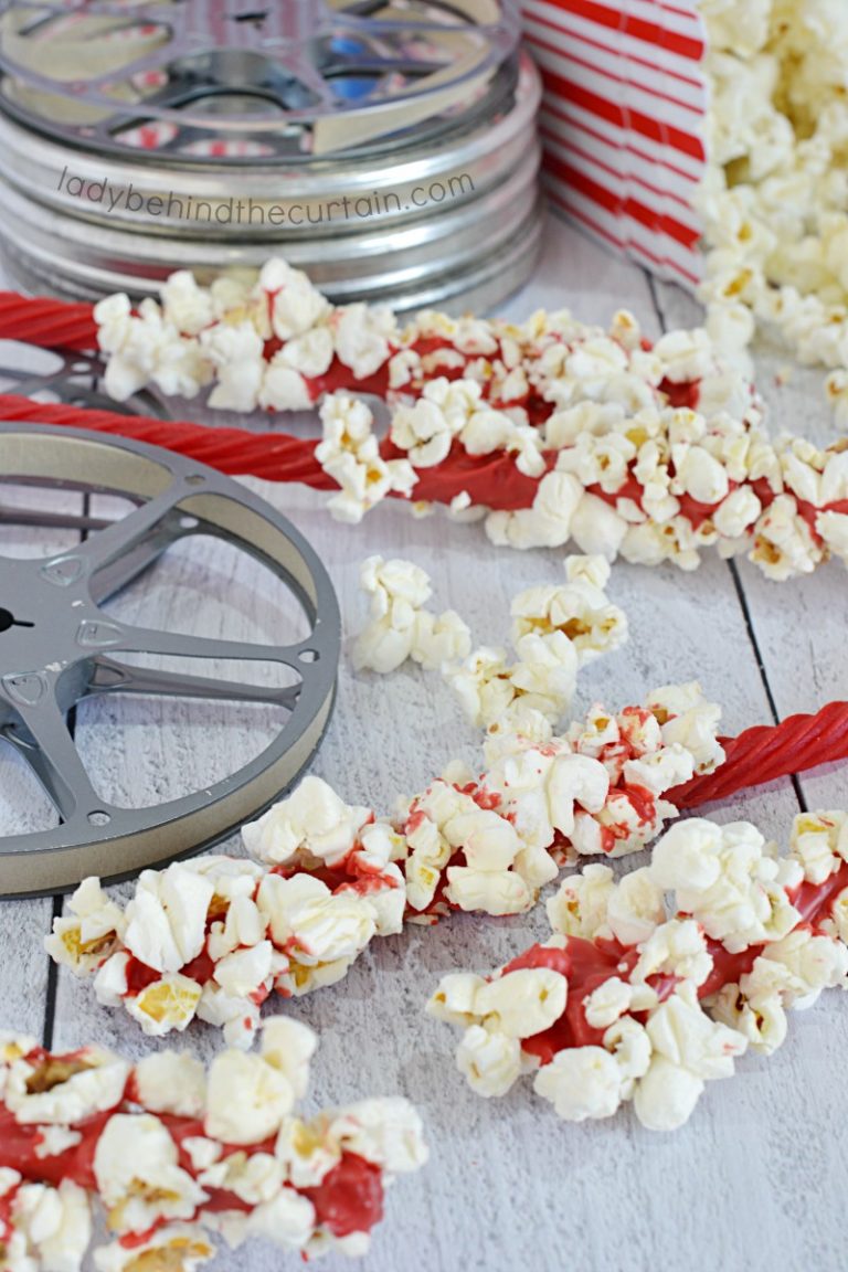 Movie Night Candy Coated Licorice with Popcorn