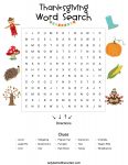 Indoor Thanksgiving Games and Free Activity Sheets