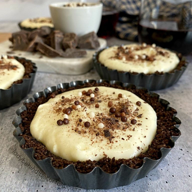 Chocolate Wine Ganache Mini Tarts