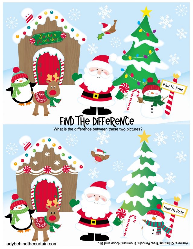 Indoor Christmas Games and Free Activity Sheets