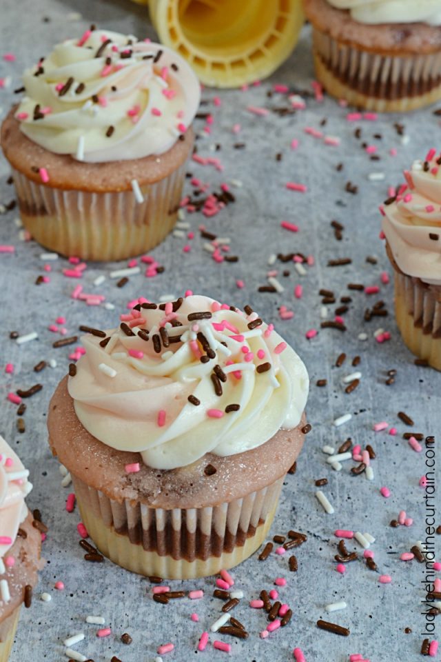 The Ultimate Raspberry Mousse Filled Chocolate Cupcakes