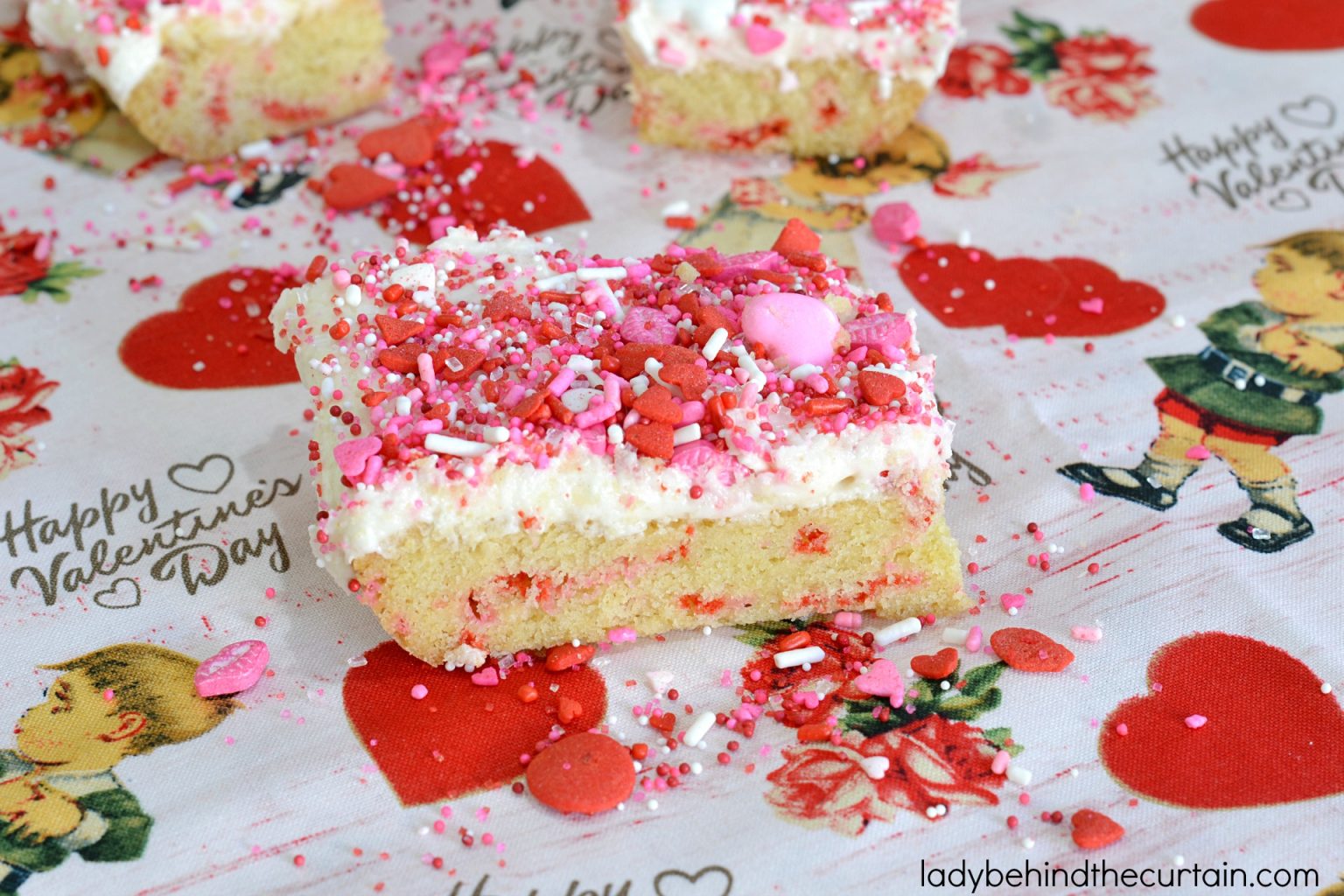 Valentine's Day Sugar Cookie Bars