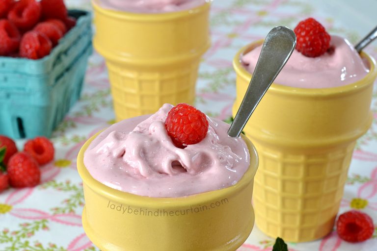 Creamy Homemade Raspberry Gelato