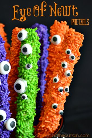 Halloween Party Decorated Pretzels